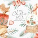 Watercolor Christmas Presents Clipart, Gift Clipart for Greeting Cards ...