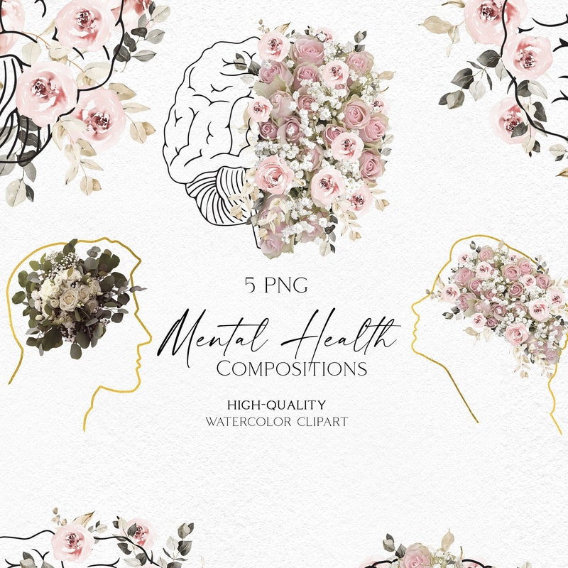 Mental Health Clipart - Etsy