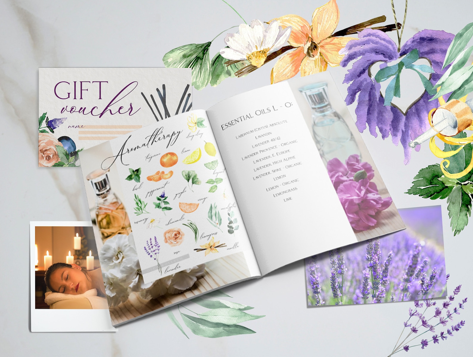 Watercolor Essential Oil Clipart Bottles and Herbs Clipart - Etsy