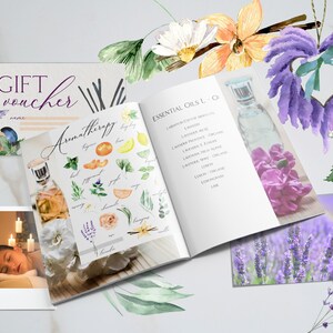 Watercolor Essential Oil Clipart, Bottles and Herbs Clipart for Self ...