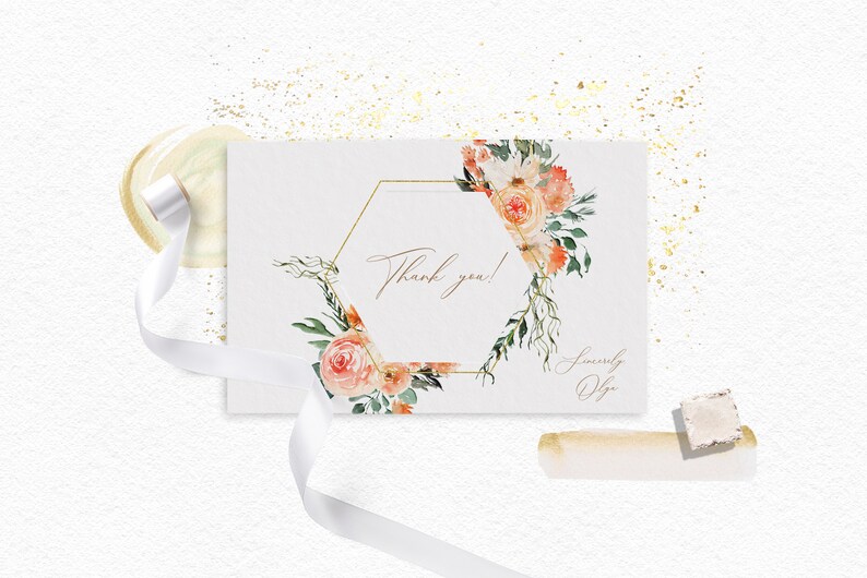 Gold Boho Frame Clipart Rose Bouquets Png Glitter Geometric - Etsy