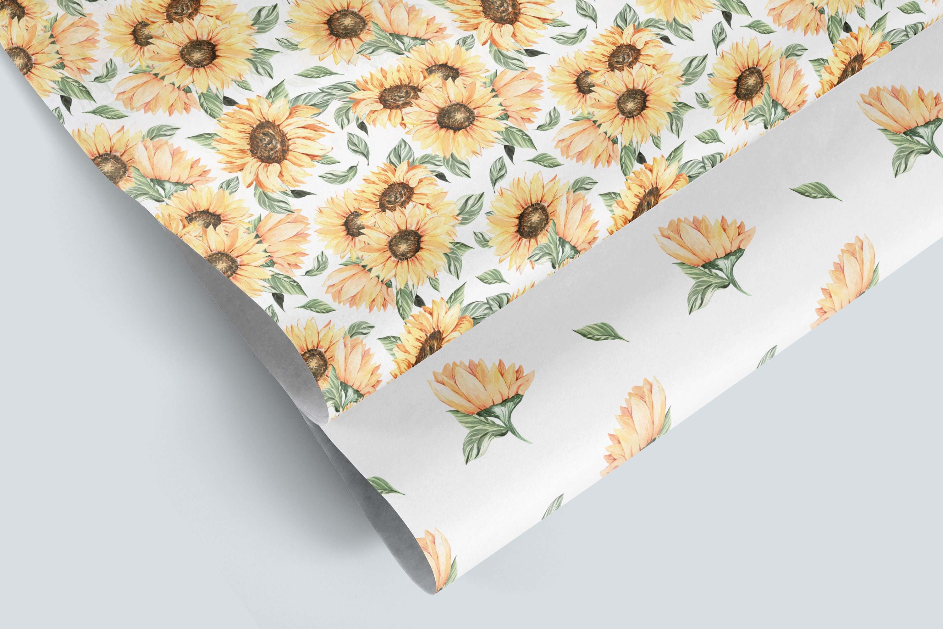 Boho Sunflower Digital Paper, Sunflower Seamless Pattern for Fabric ...