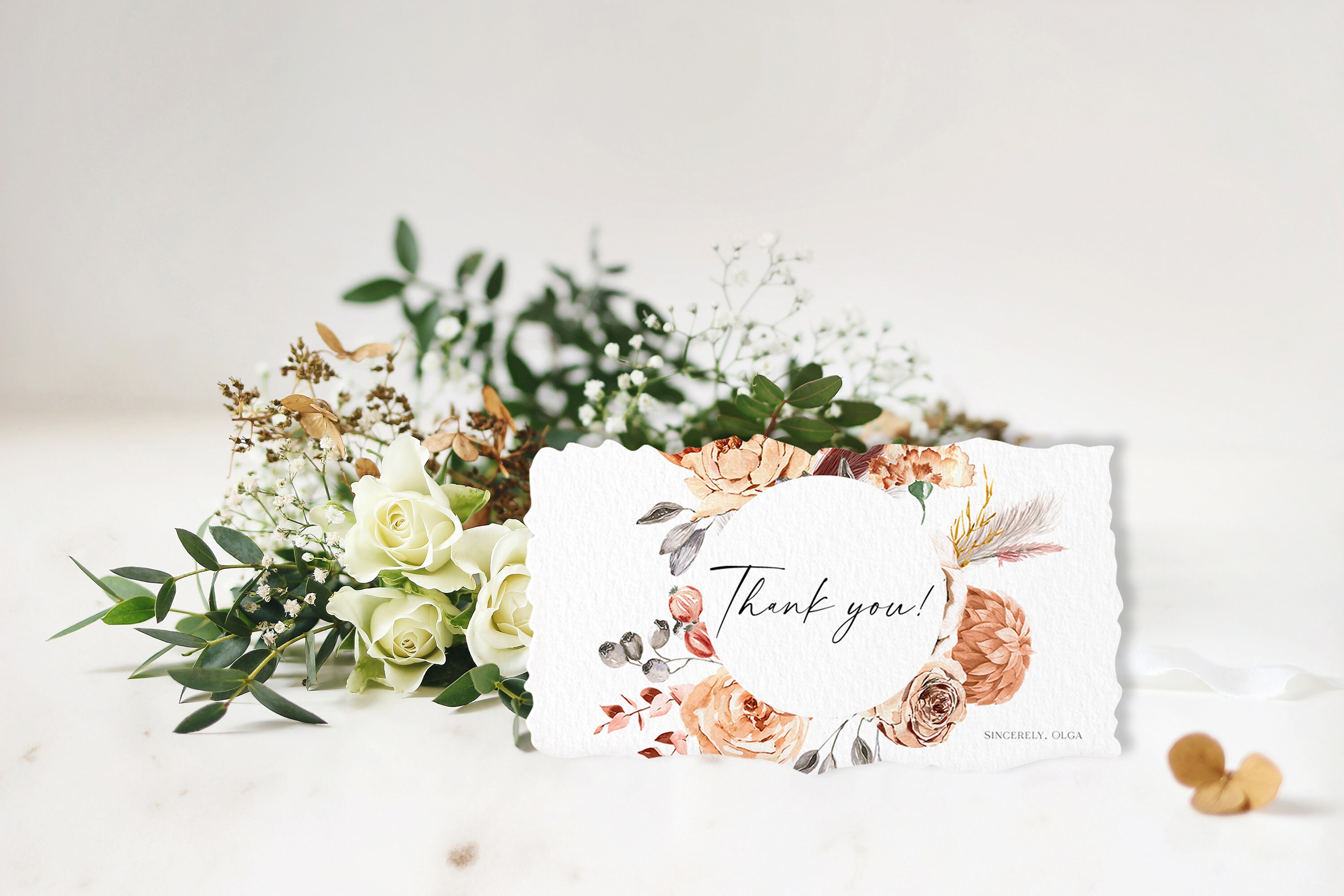 Boho Roses Frames Clipart. Floral Frames Png. Watercolor - Etsy