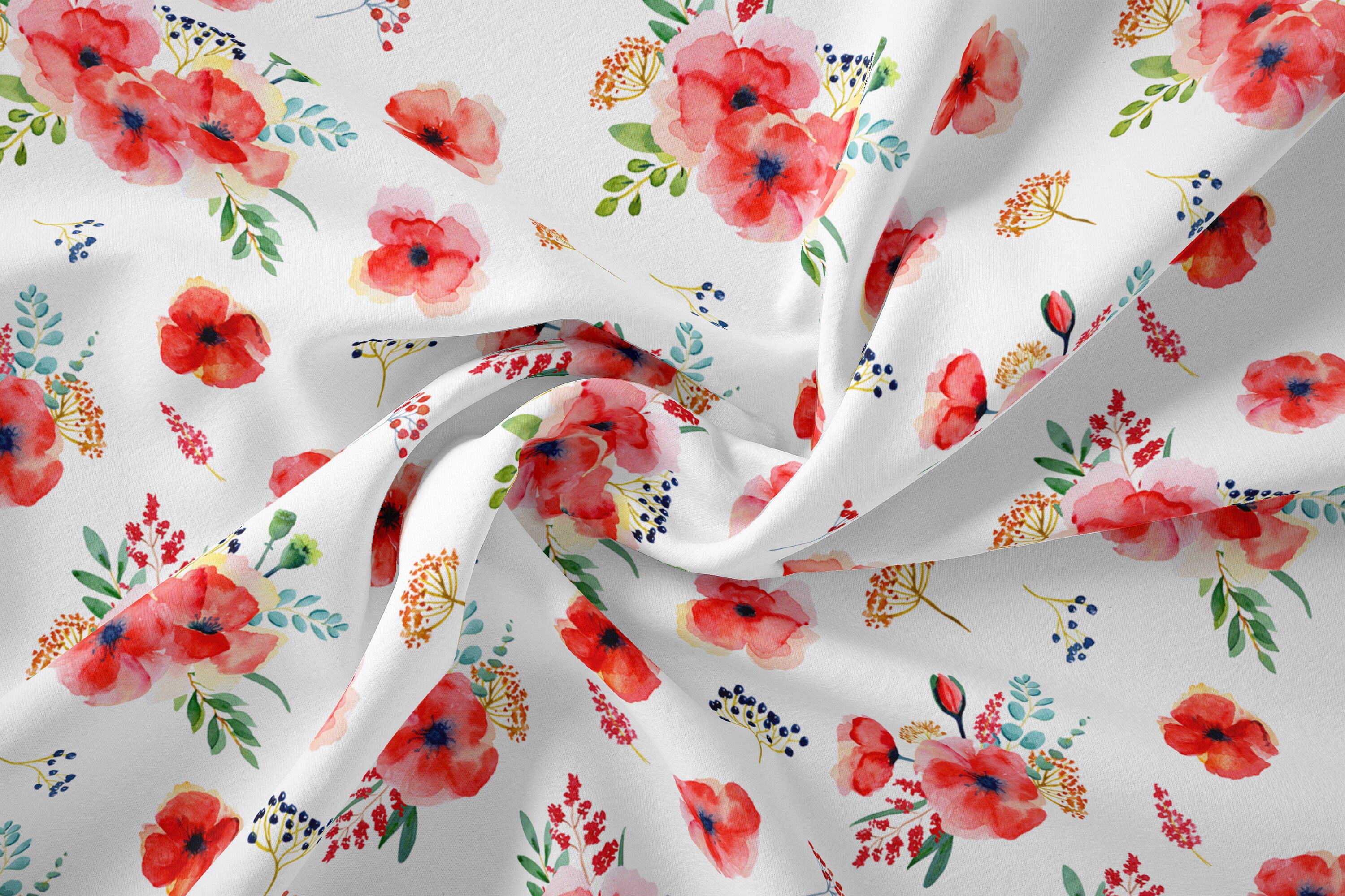 Boho Seamless Pattern for Fabric Watercolor Flower Seamless - Etsy