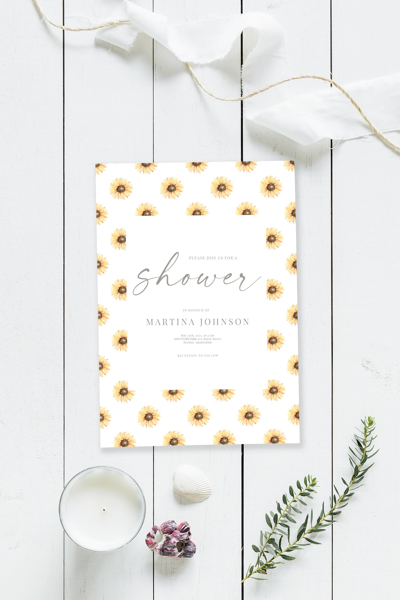 Boho Sunflower Digital Paper Sunflower Seamless Pattern for - Etsy