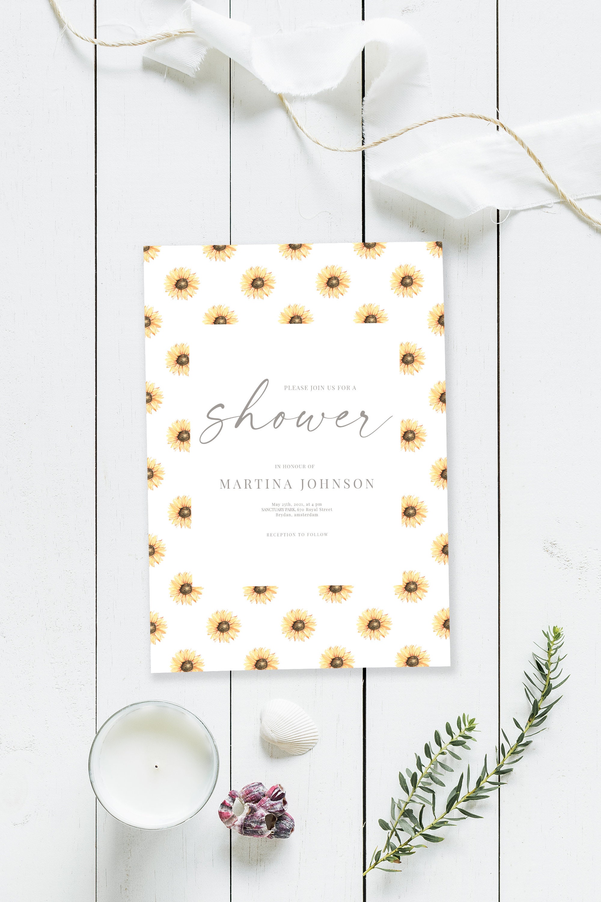 Boho Sunflower Digital Paper, Sunflower Seamless Pattern for Fabric ...
