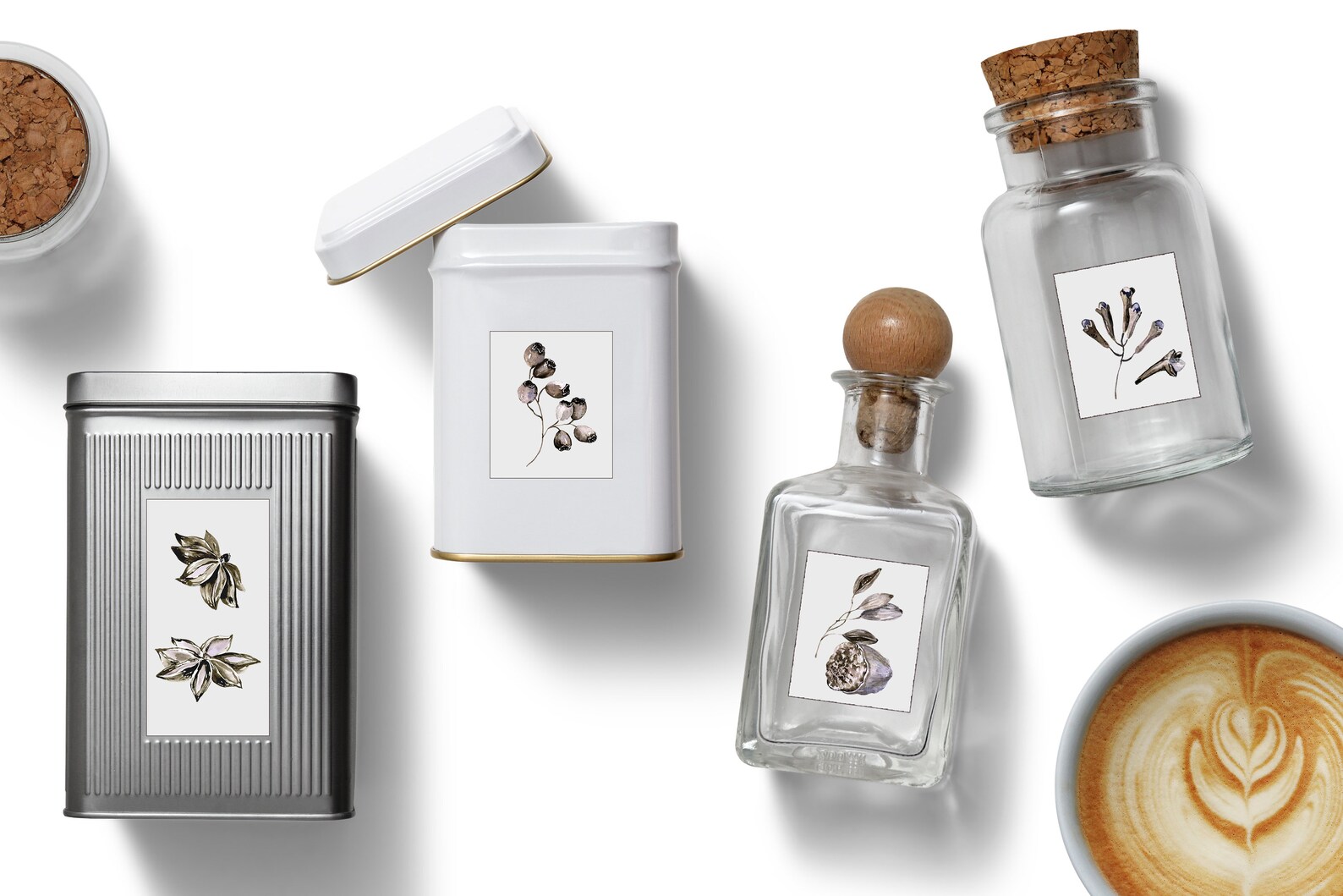 Spices Watercolor Clipart Kitchen Labels With Spices Png - Etsy