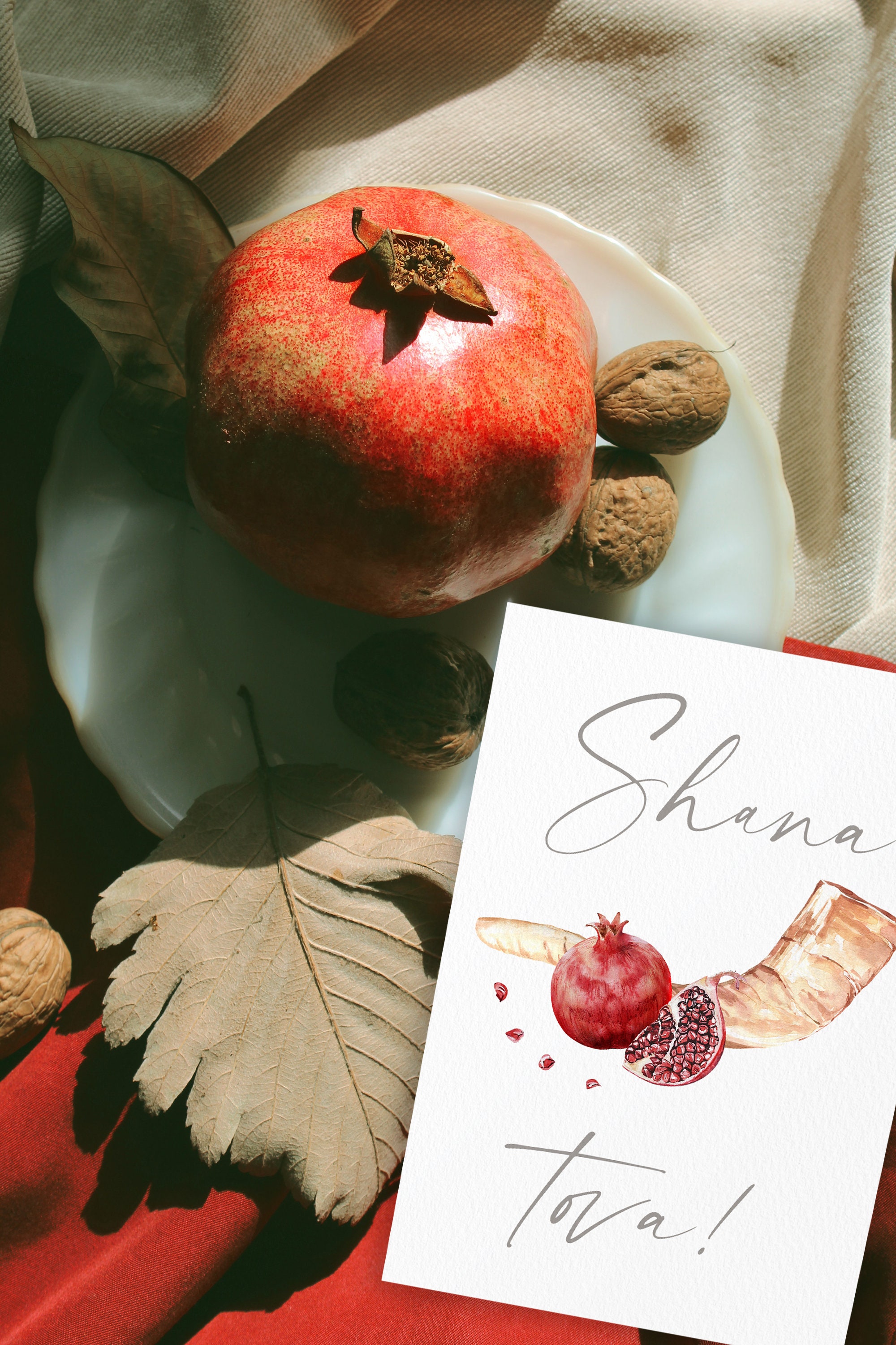 Rosh Hashanah Jewish Holiday Clipart Pomegranate Jewish New - Etsy