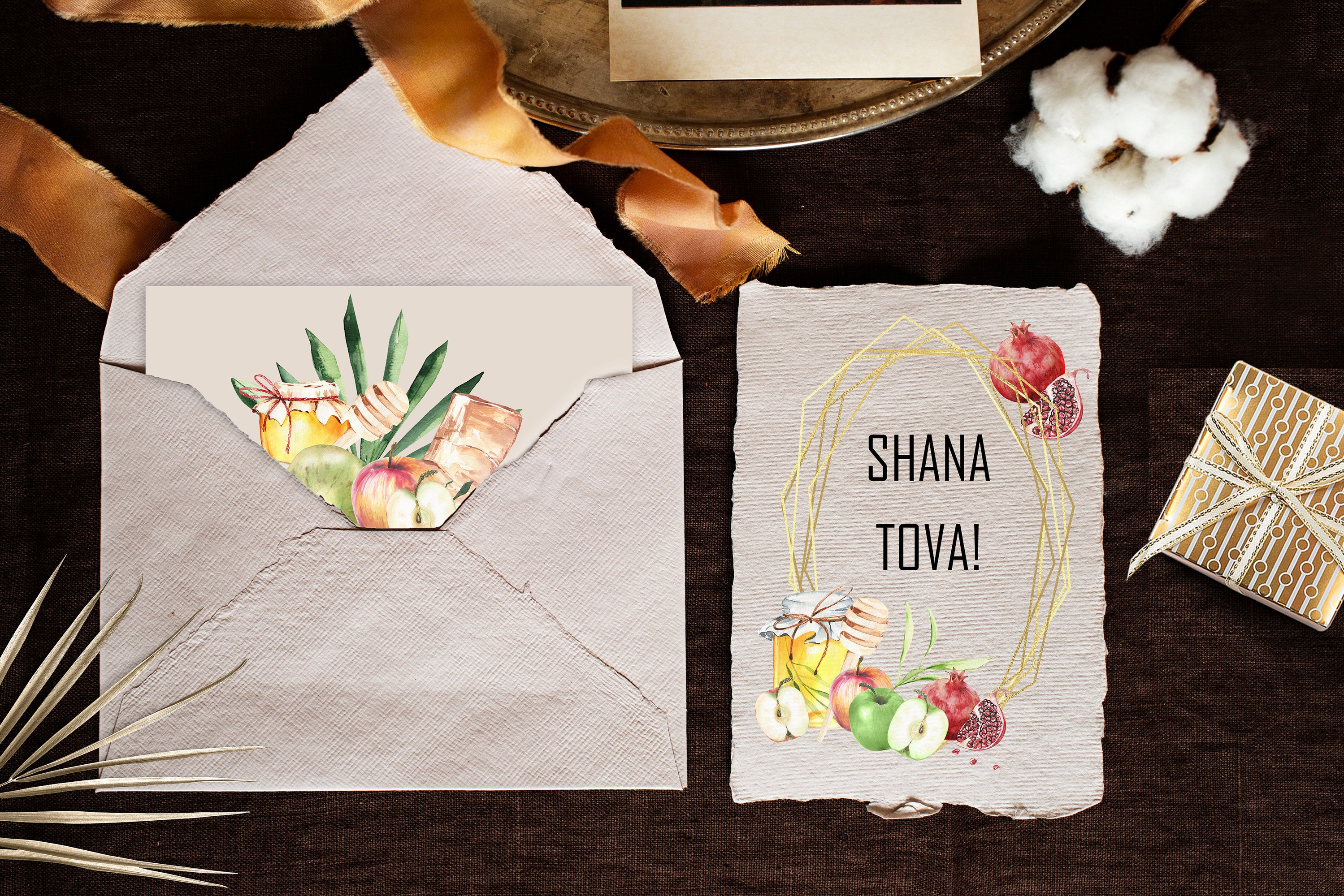 Rosh Hashanah Jewish Holiday Watercolor Clipart Jewish New - Etsy