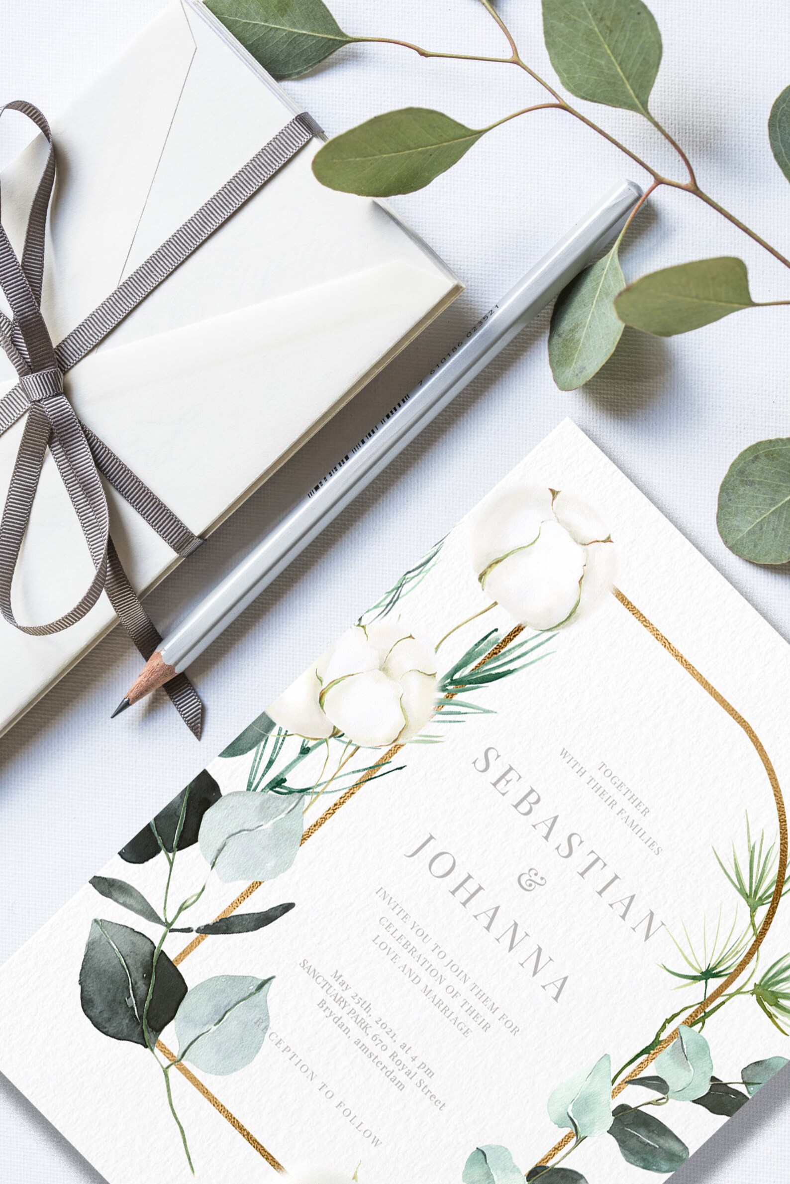 Watercolor Cotton Frame Clip Art Eucalyptus Frames Png | Etsy