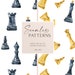 Checkered Digital Paper, Chess Figures Seamless Pattern for Fabric ...