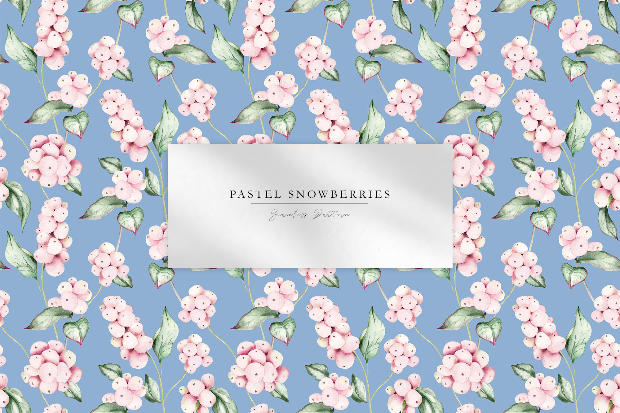 Watercolor Winter Floral Seamless Pattern for Fabric, Pink Winter ...
