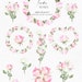 Boho Roses Clipart, Dusty Pink Flowers Png, Dusty Roses for Wedding ...