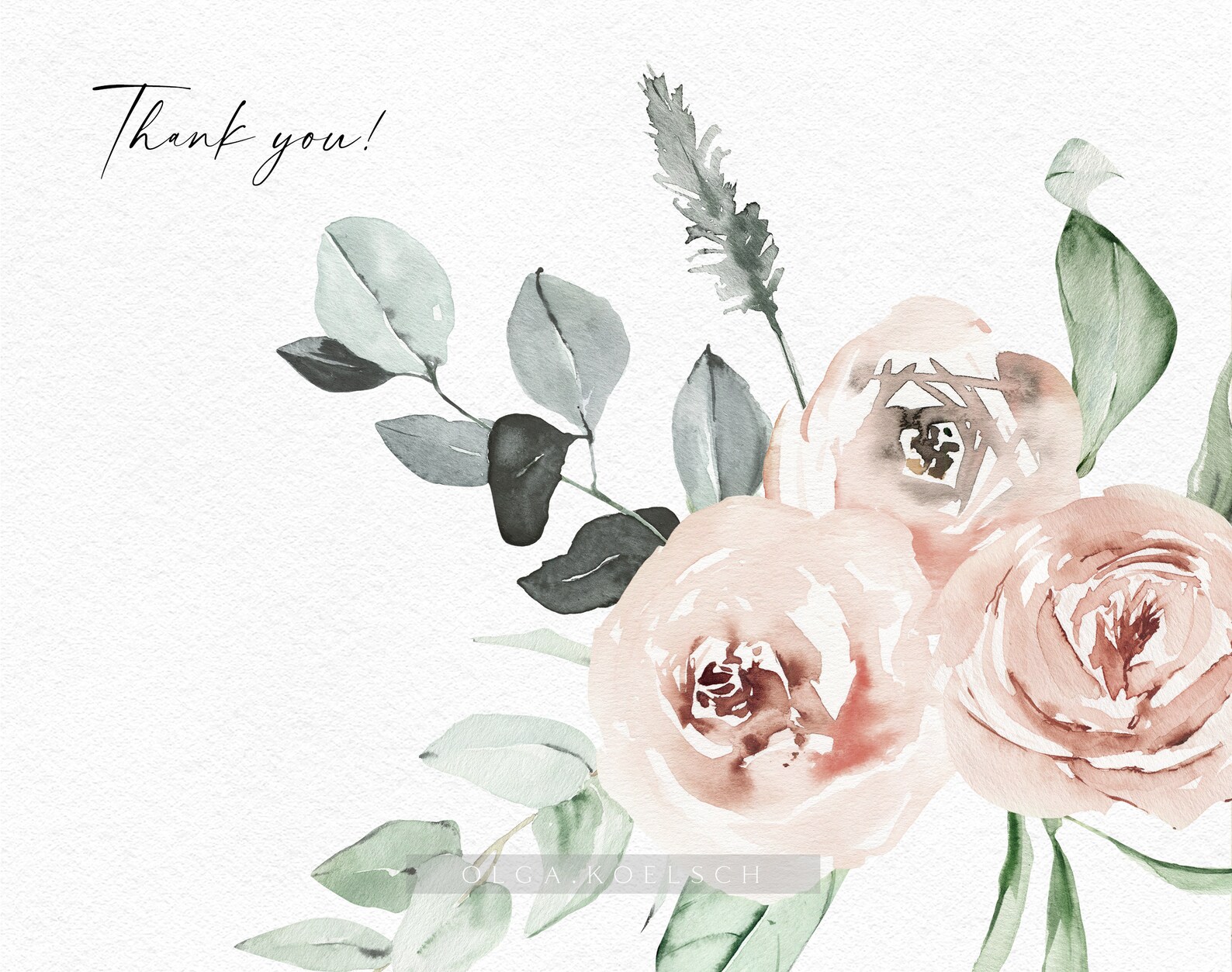 Boho Roses Bouquets Clipart Watercolor Floral Borders Png - Etsy