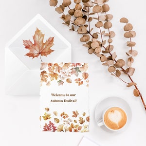 Watercolor Fall Leaves Clipart, Autumn Borders Png for Thanksgiving ...