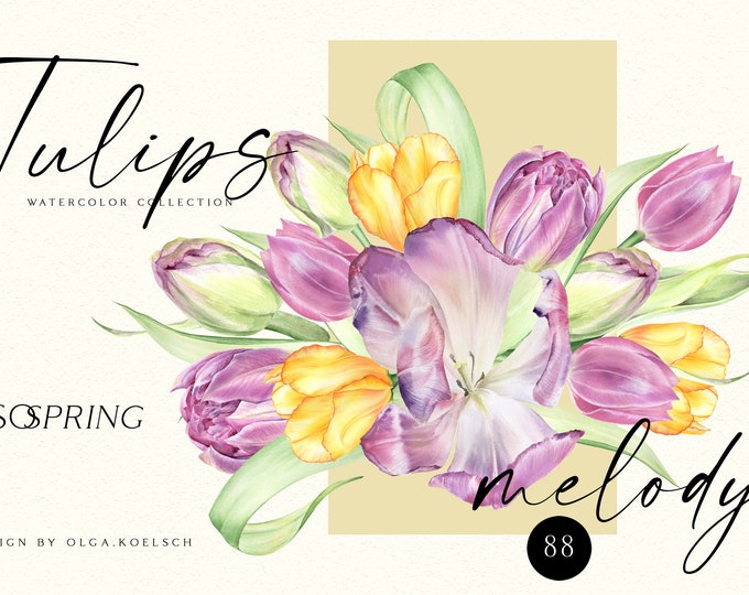 Spring Flower Border Clipart, Digital Download PNG, Paper Crafting ...