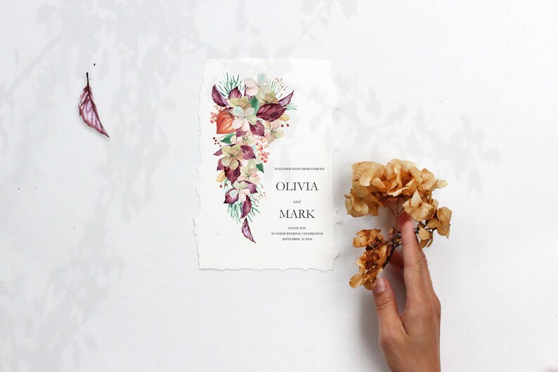 Watercolor Boho Fall Flowers Clipart Bright Thanksgiving | Etsy