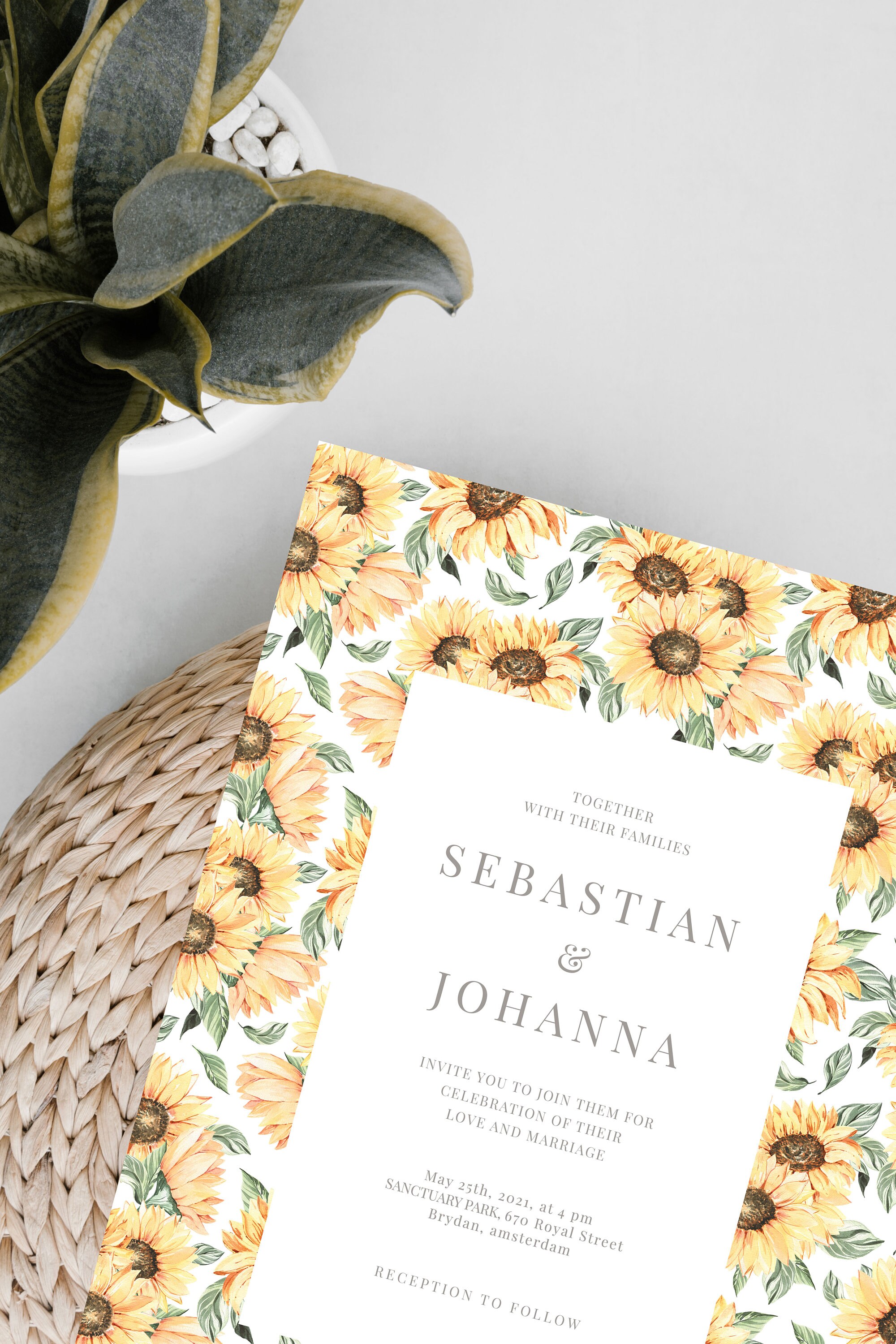Boho Sunflower Digital Paper, Sunflower Seamless Pattern for Fabric ...