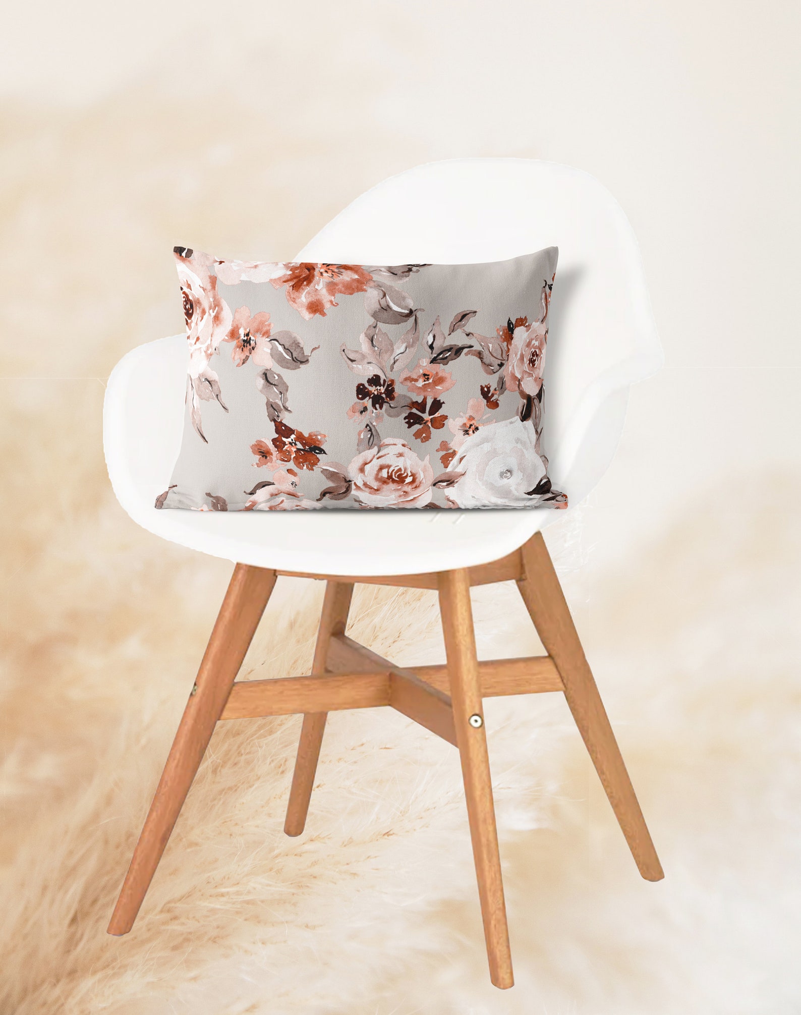 Boho roses seamless pattern for fabric Brown roses digital | Etsy