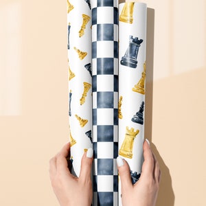 Checkered Digital Paper, Chess Figures Seamless Pattern for Fabric ...