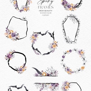 Halloween Bundle, Witch Clipart, With Black Cat Png, Watercolor Pumpkin ...