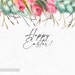 Watercolor Easter Frame Clipart Spring Flower Borders - Etsy