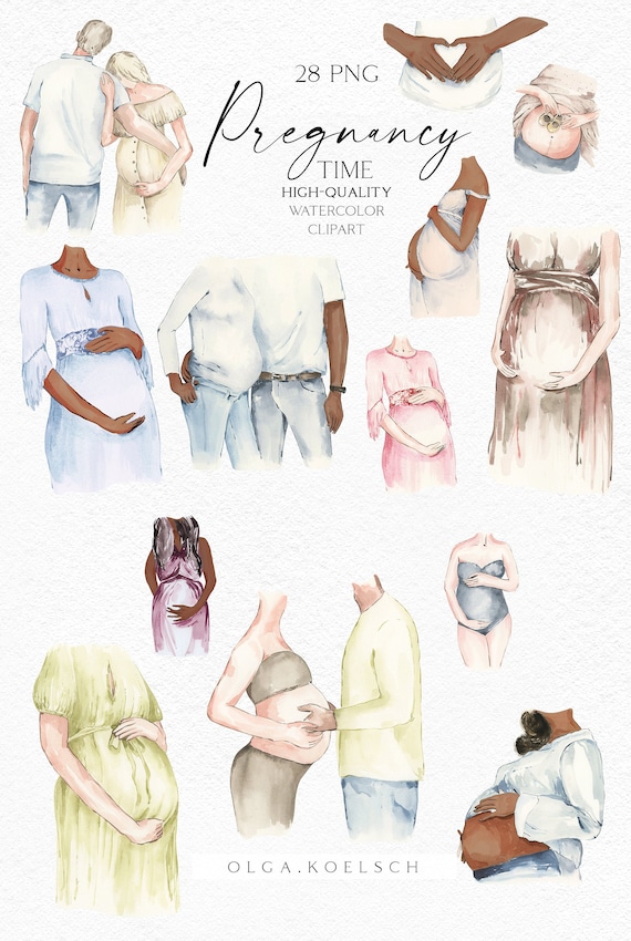 Clip Art & Image Files Newborn illustration Maternity clipart png ...