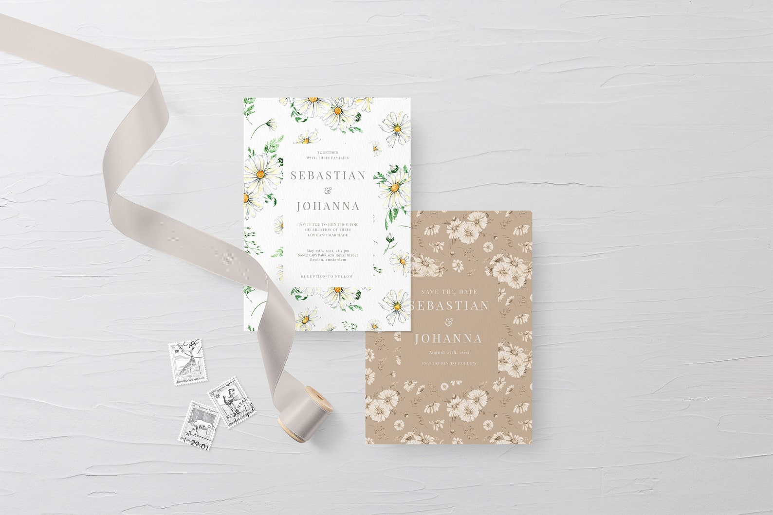 Boho Daisy Digital Paper Daisies Seamless Pattern for Fabric - Etsy