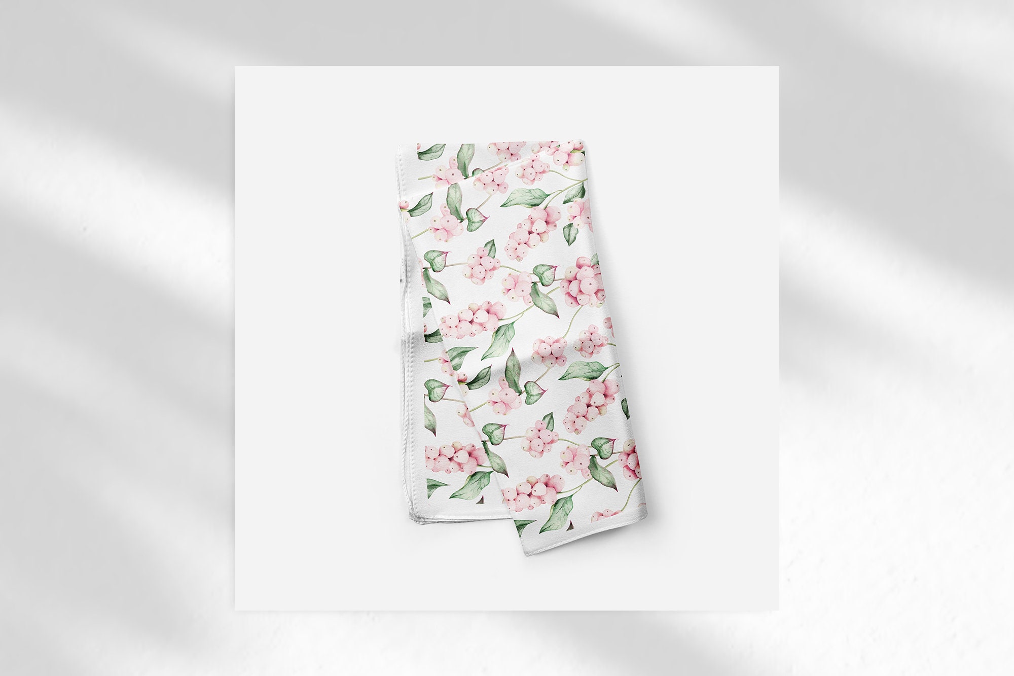 Watercolor Winter Floral Seamless Pattern for Fabric, Pink Winter ...