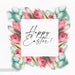 Watercolor Easter Frame Clipart Spring Flower Borders - Etsy