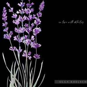 Watercolor Lavender Floral Clipart, Boho Wedding Wreath (14 PNG) - Etsy