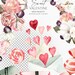Pink Heart Png, Watercolor Valentine Clipart, Pink Floral Heart Clipart ...