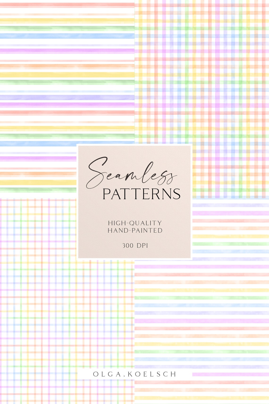 Rainbow Seamless Pattern for Fabric Rainbow Striped Seamless - Etsy