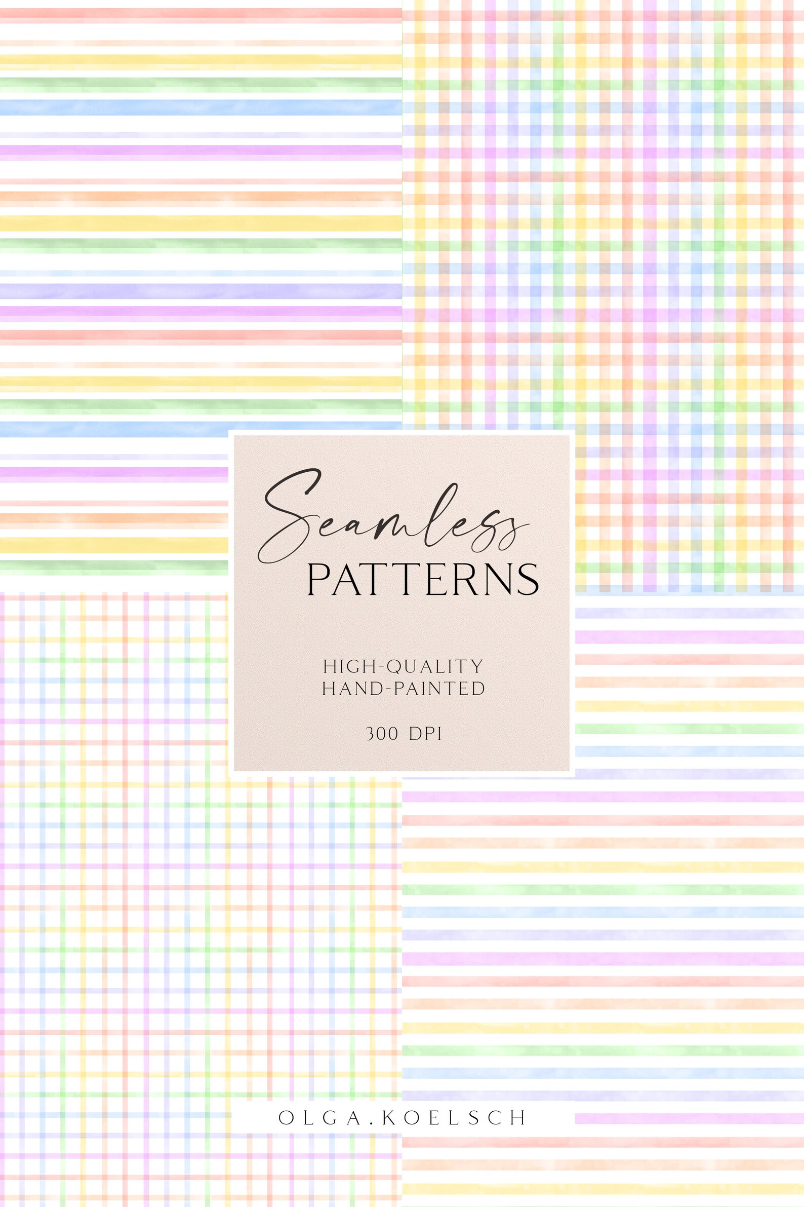 Rainbow Seamless Pattern for Fabric Rainbow Striped Seamless - Etsy