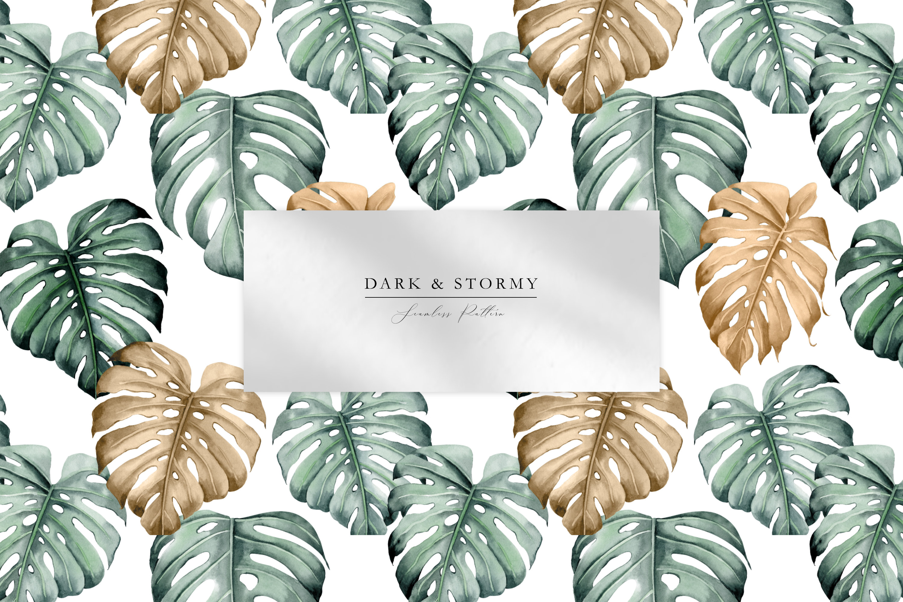 Watercolor Boho Tropical Digital Paper Pack. Boho Seamless Pattern With ...