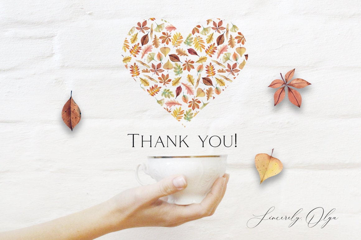 Watercolor Thanksgiving Clipart, Fall Wreath Clipart, Autumn ...