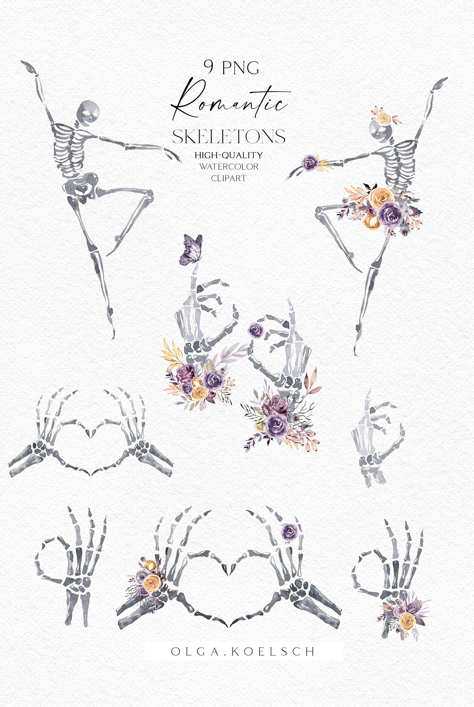 Halloween Bundle Witch Clipart With Black Cat Png - Etsy