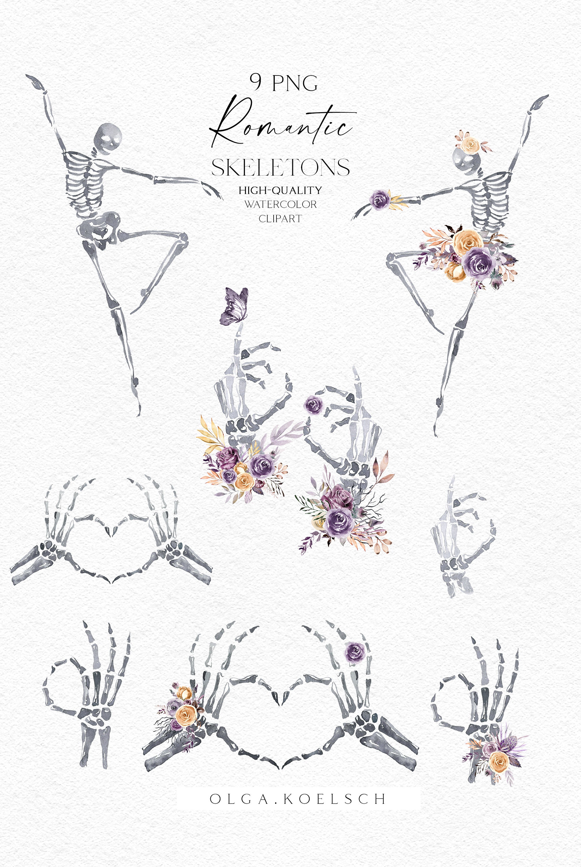 Halloween Bundle Witch Clipart With Black Cat Png - Etsy