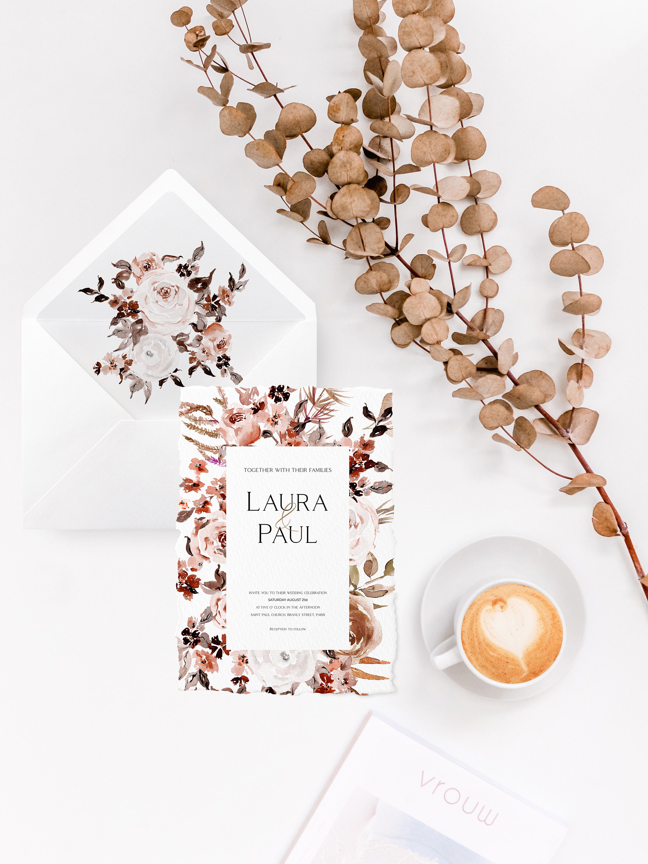 Watercolor Boho Bouquets Clipart Autumn Flowers Png Floral - Etsy