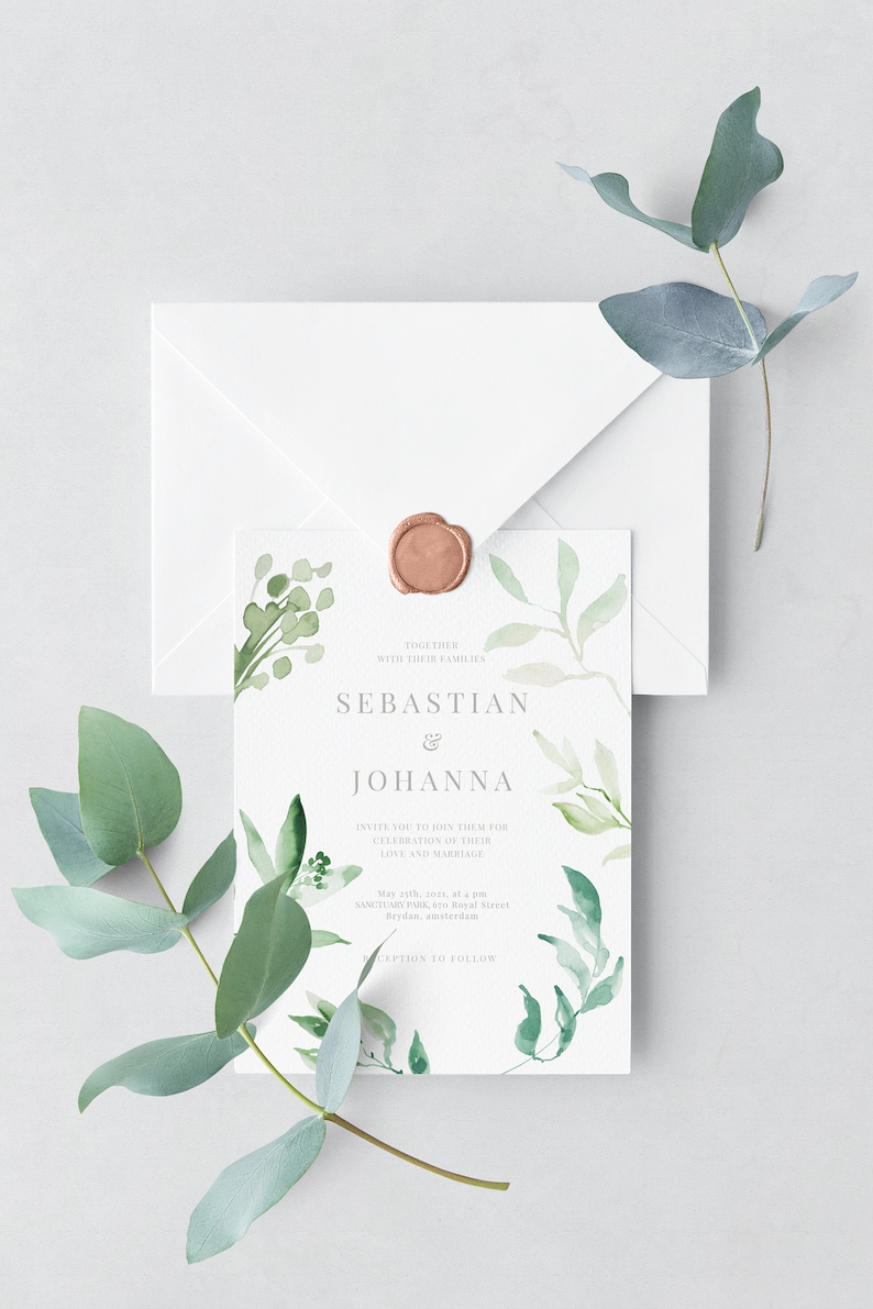 Watercolor boho greenery clipart Grass greenery png | Etsy