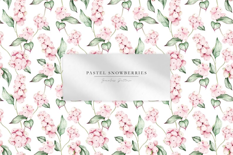Watercolor Winter Floral Seamless Pattern for Fabric, Pink Winter ...