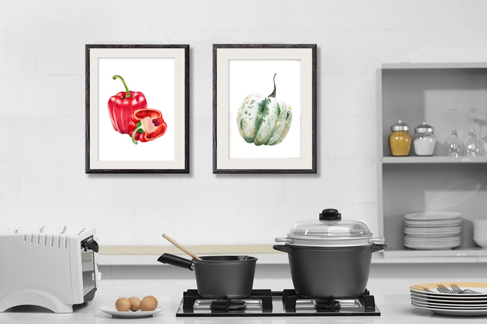 Watercolor Vegetables Clipart Cute Food Clipart Garden - Etsy