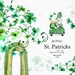 Watercolor St. Patrick's Day Clipart, Shamrock Clipart, St Patricks Day ...