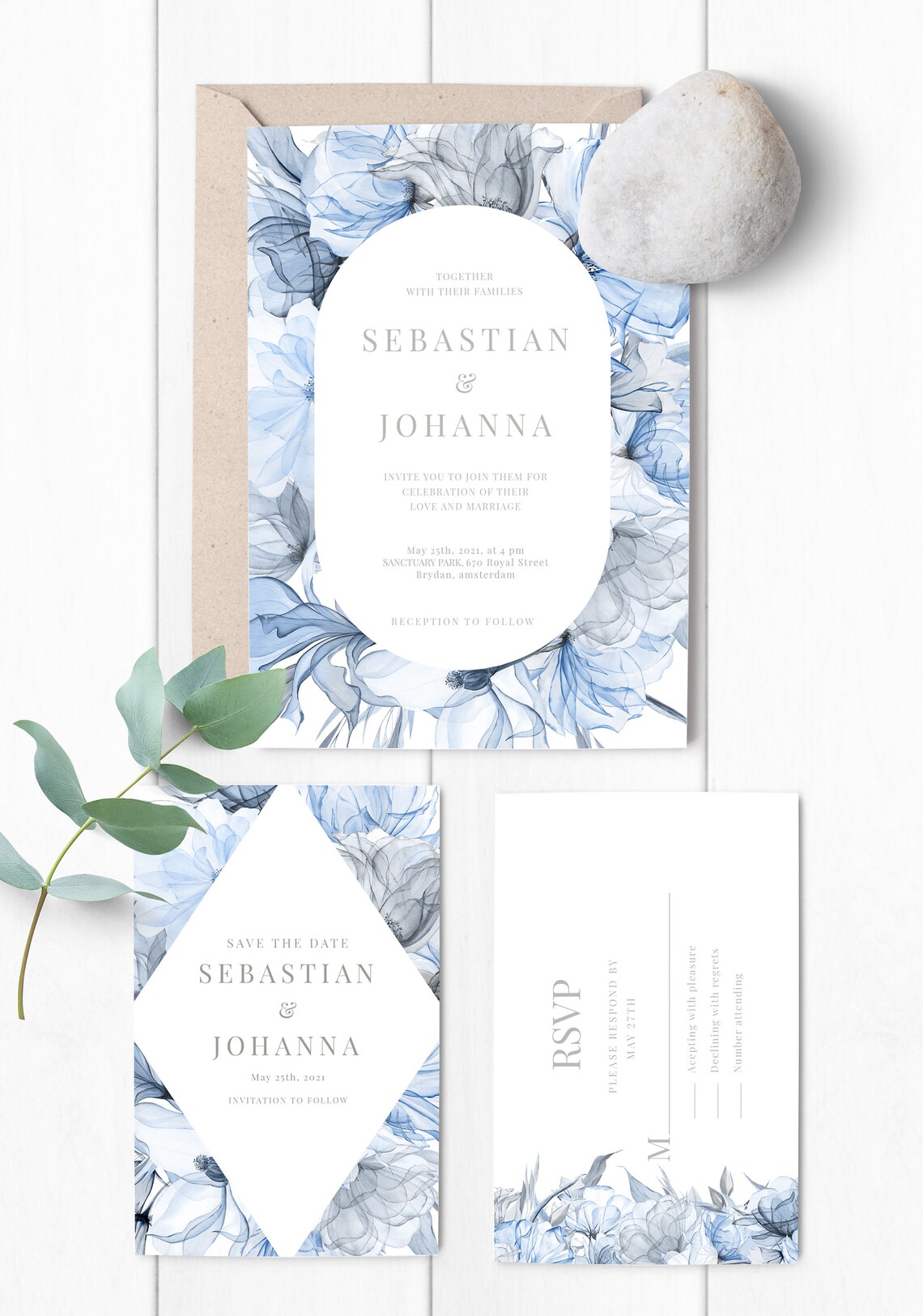 Dusty blue roses clipart Boho navy blue frames Watercolor | Etsy