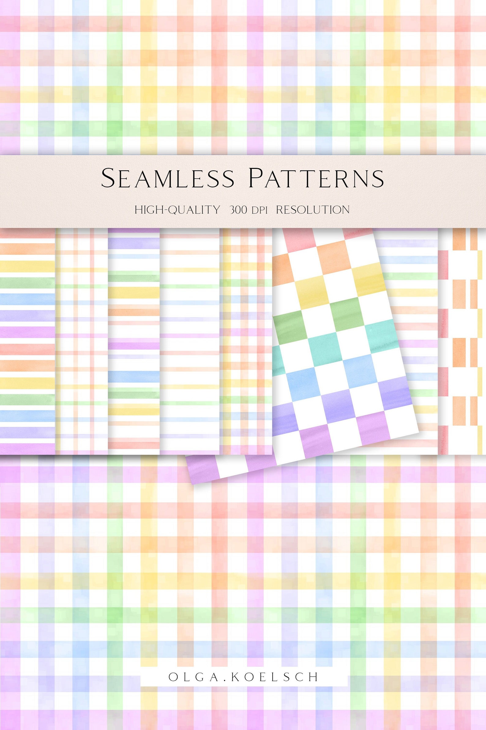 Rainbow Seamless Pattern for Fabric Rainbow Striped Seamless - Etsy
