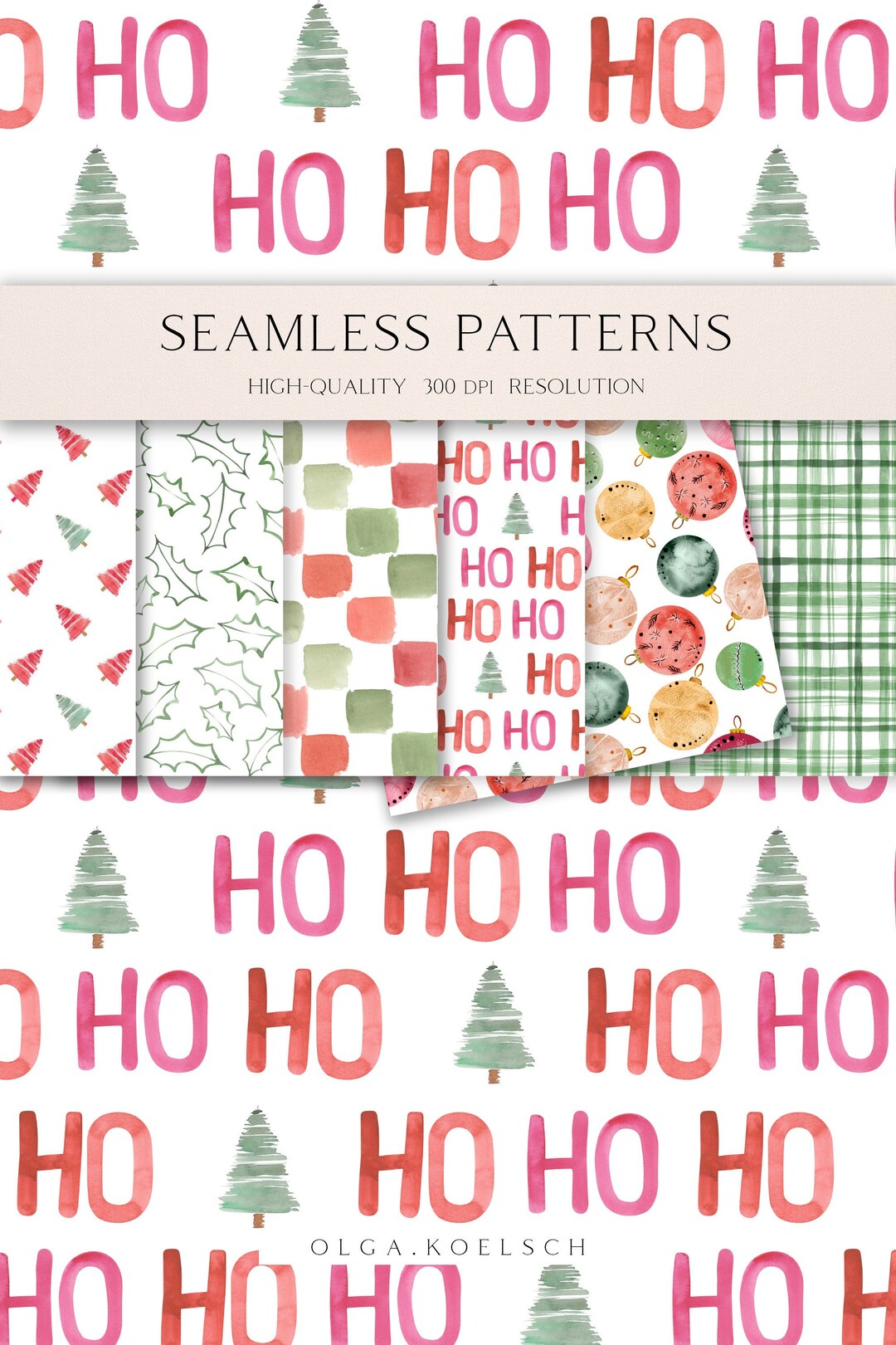 Christmas Holiday Digital Paper. Merry Christmas Pattern Fabric, My ...