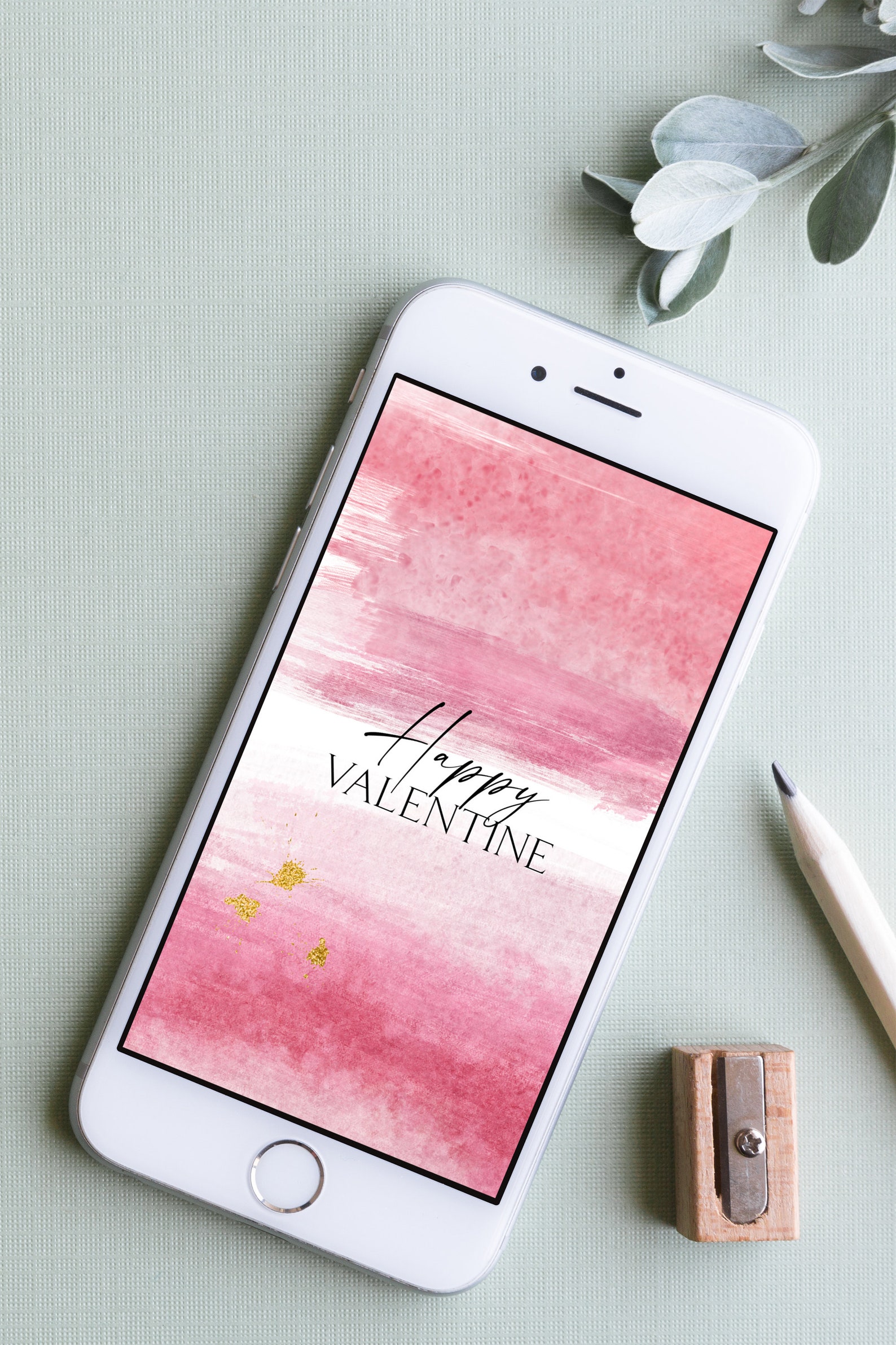 Valentine Pink Watercolor Brush Strokes Png, Gold Abstract Clipart ...