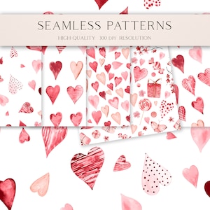 Watercolor Pink Heart Clipart, Valentine's Day Png, Watercolor Floral ...