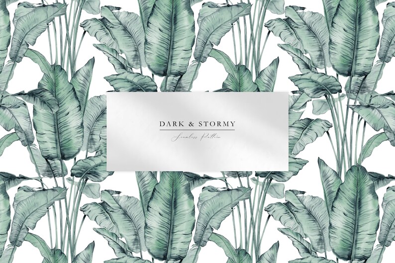 Watercolor Boho Tropical Digital Paper Pack. Boho Seamless - Etsy