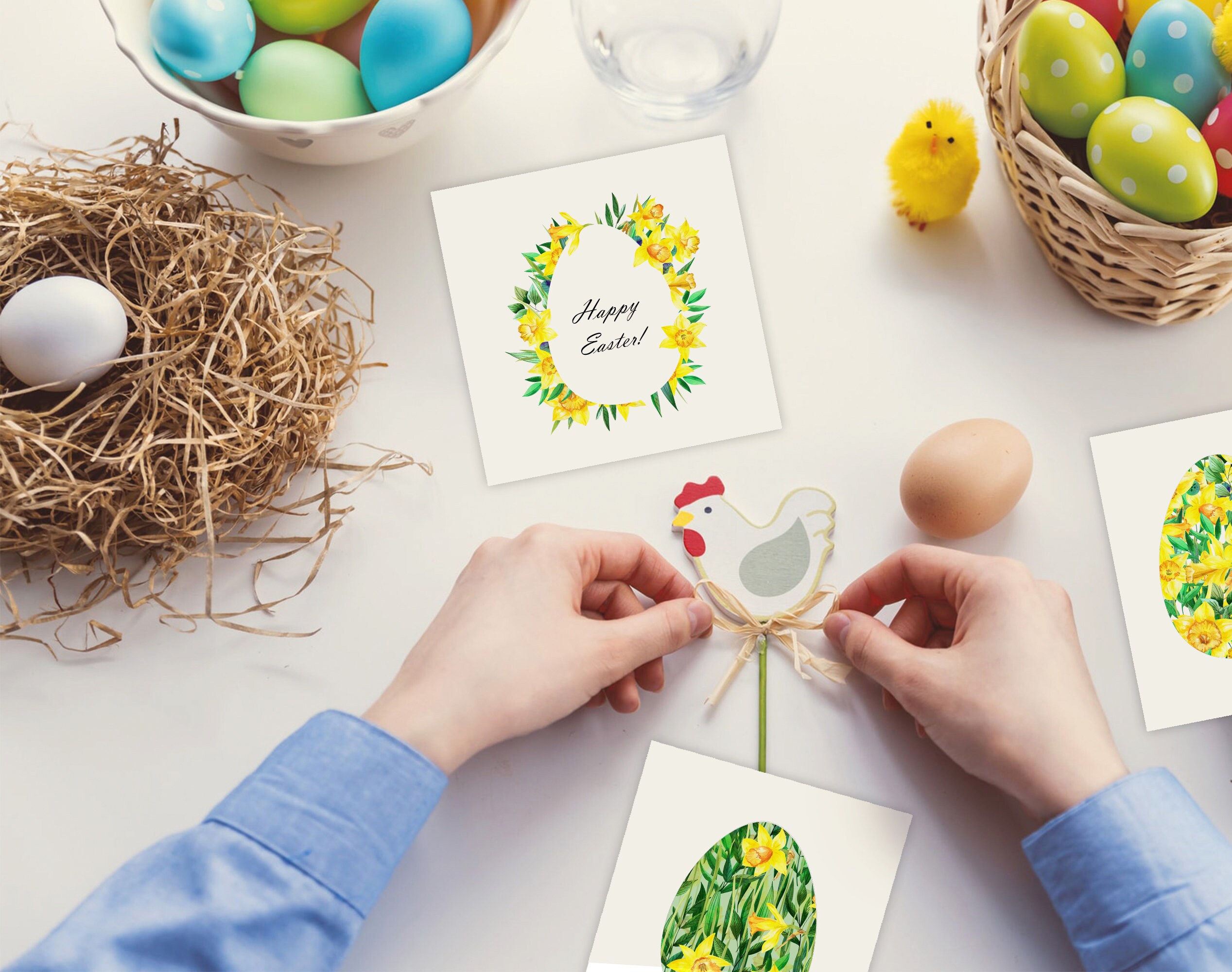 Watercolor Easter Egg Clipart, Easter Cards Diy, Easter Frames Png ...